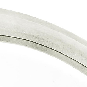 AyeWish Wavy Full Length Mirror, 63"24", White Flannel Frame, Freestanding/Wall Mounted/Leaning, Modern Oval Mirror for Bedroom Home Decor