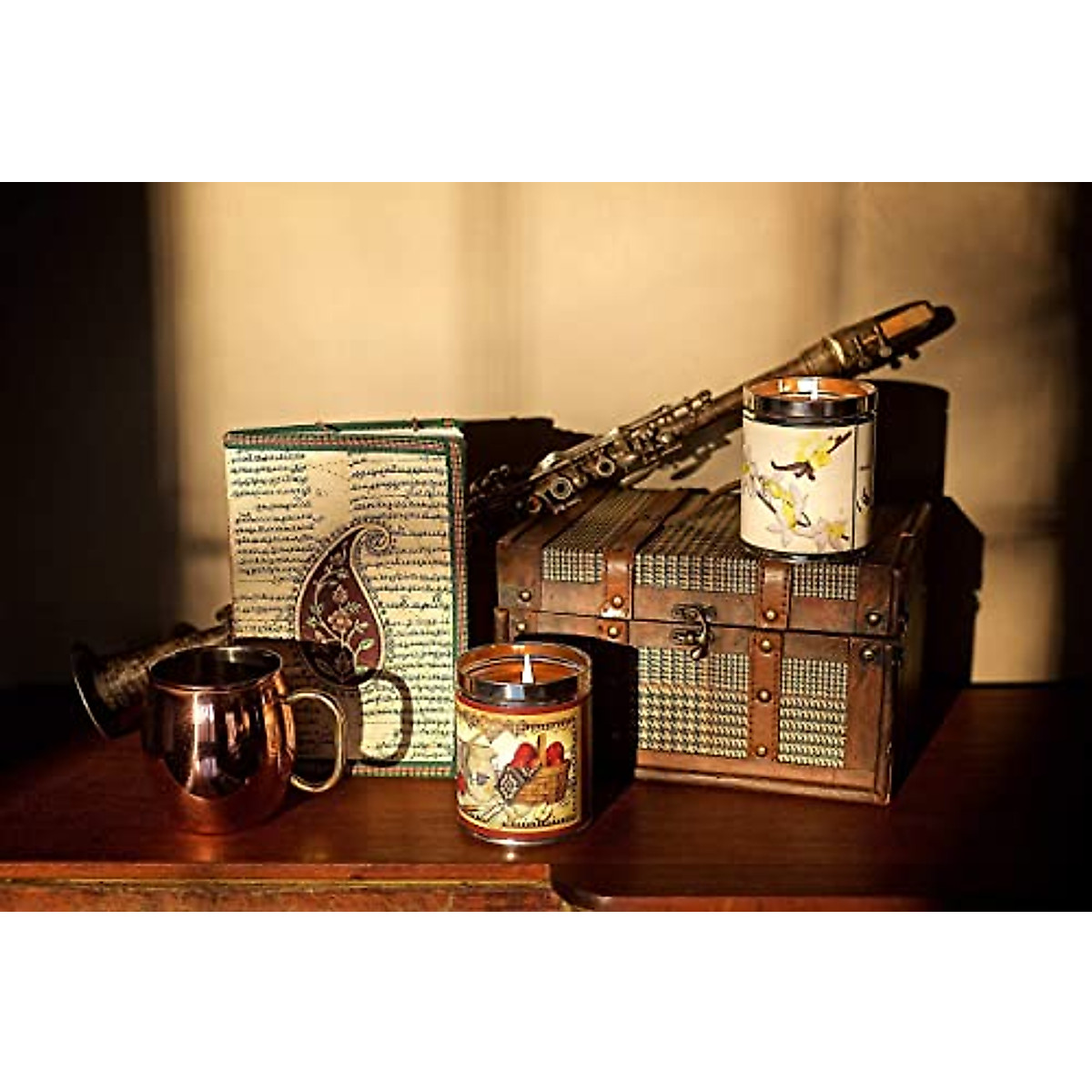 Blueberry Pie Scented Tin Candle, Up to 100 Hours of Burn Time with Specialty Blended Soy & Paraffin Wax | Our Own Candle Company, 13 Ounce