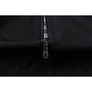 URBANFIND Men's Sports Shell Jacket Lightweight Windbreaker Outdoor Recreation Coat US L Black