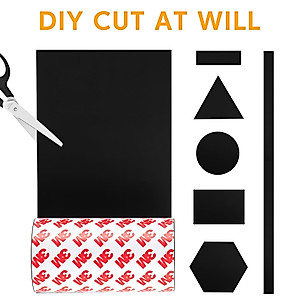 Non Slip Furniture Pads for Hardwood Floors, Cuttable Self Adhesive Silicone Anti Skid Pads Grippers for Furniture Electronics Home Appliances, 4 x 40 Inches (Black)