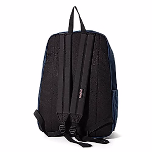 JanSport SuperBreak Plus Backpack with Padded 15-inch Laptop Sleeve and Integrated Bottle Pocket - Spacious and Durable Daypack for Work and Travel - Navy