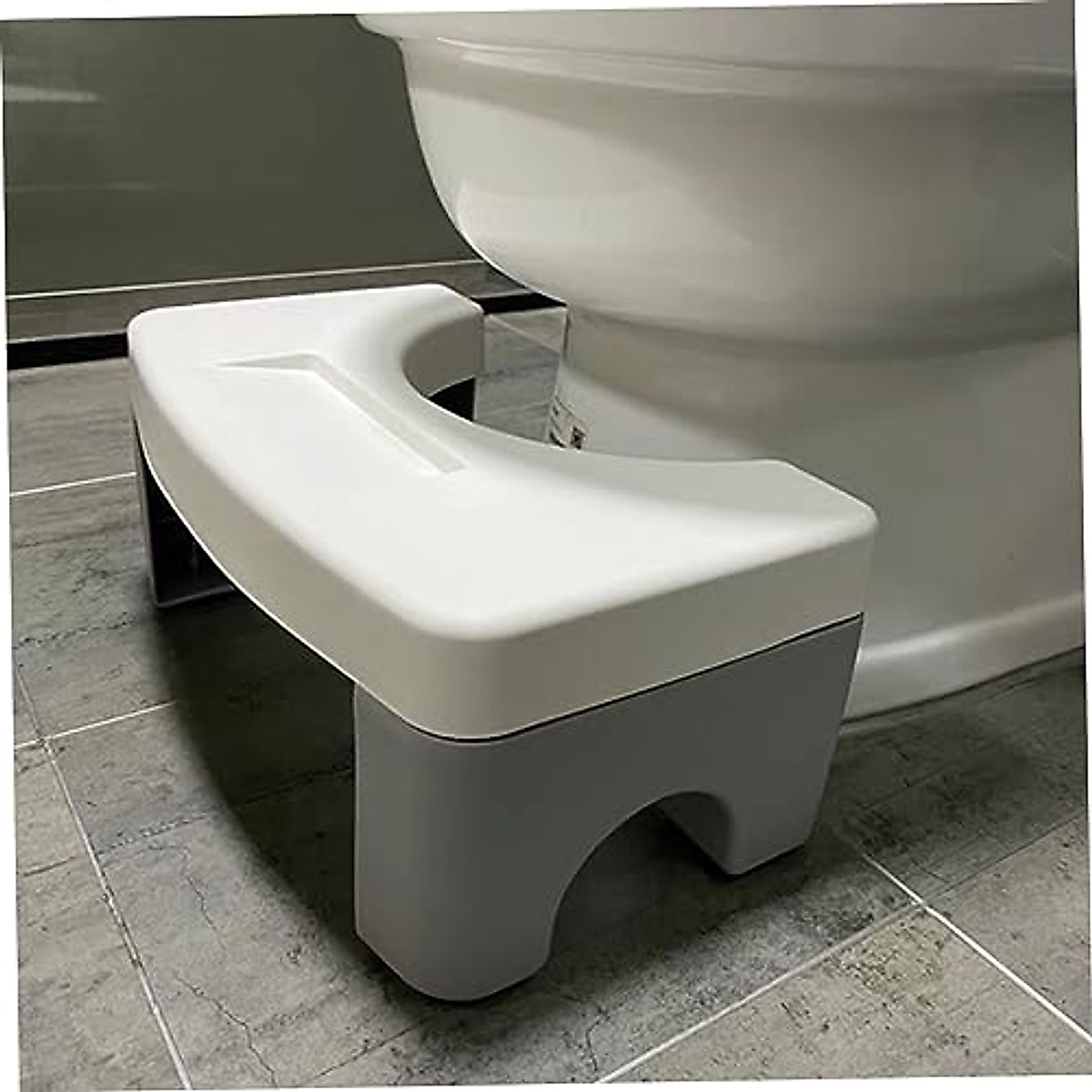 Cabilock 1pc Toilet Stool Footstool Squat Stable Toilet Stool Adults Toilet Stool Foot Rest Stools Bathroom Potty Stool Bathroom Footstool Toilet Step Stool Bathroom Chair White Pp