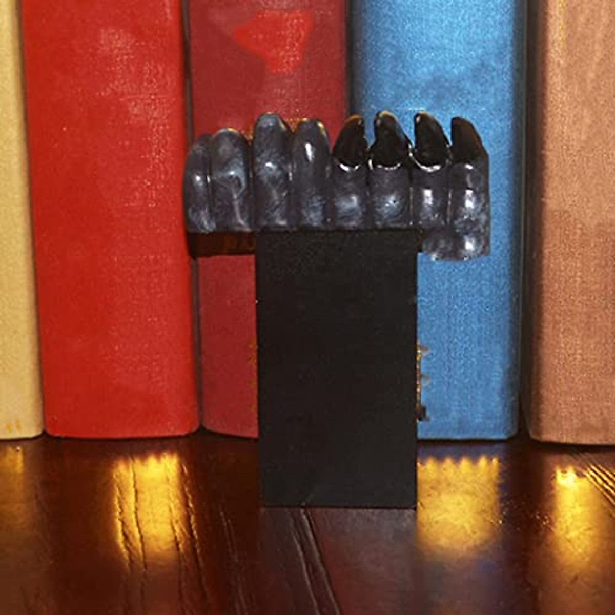 AMLESO Hand Bookmarks Demon Claw Resin Thriller 3D Funny Clip Markers for School Teacher Supplies Party Favors Bookworm