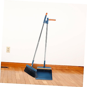 ORFOFE 1 Set Home Cleaning Supplies Cleaning Broom Kitchen Broom Trash Cleaning Shovels Standing Dust Pan Lobby Dusts Pan Household Broom Long Handle Dustpans Garden Broom Stainless Steel