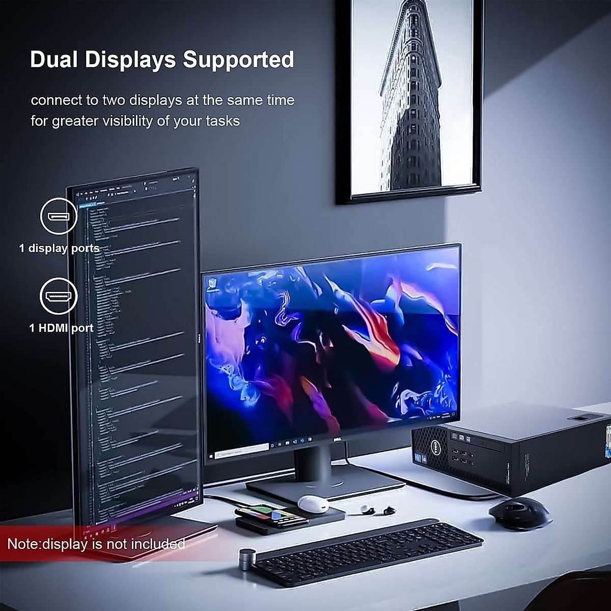 Dell OptiPlex 3060 Desktop Computers Windows 11 Pro Hexa Core i7-8700 Up to 4.60GHz32GB DDR4 1TB M.2 NVMe SSD1TB HDDAX210 Built-in WiFi 6E Small Form Factor PC(Renewed) Black (OptiPlex 3060 SFF)