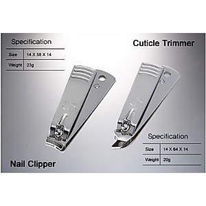 Korean Nail Clippers! Three Seven (777) Travel Manicure Grooming Kit Nail Clipper Set (6 PCs, 60KC), MADE IN KOREA, SINCE 1975