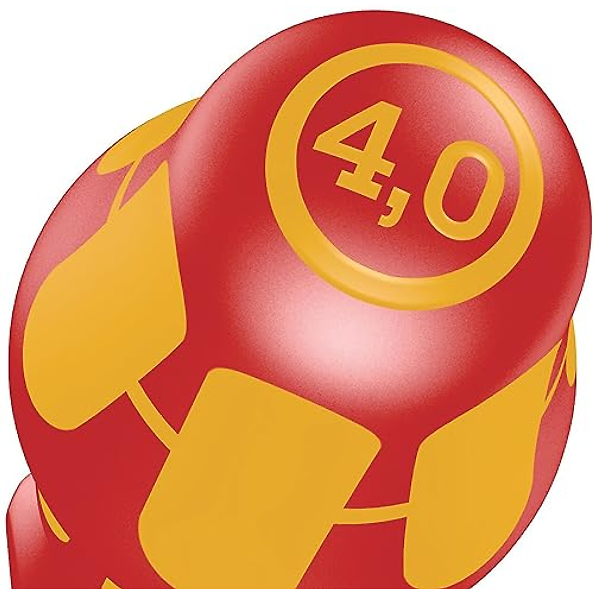 Wera 160 i Kraftform Plus Lasertip VDE Insulated Screwdriver, Slotted 0.8 x 4 x 100 mm, 05006115001