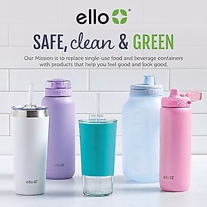 Ello Duraglass Glass Meal Prep Sets Leak-Proof Glass Food Storage Containers with Airtight BPA-Free Plastic Lids, Dishwasher, Microwave, and Freezer Safe