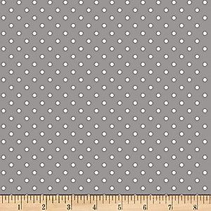 Art Gallery Fabrics Art Gallery Les Petits Dots Ash Fabric, Grey
