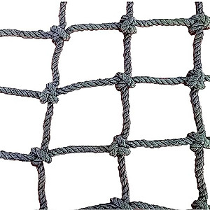 EkiDaz HXRW Rope Net Protective Safety Net Kids Climbing Frame Net Climbing Cargo Net Rope Net for Indoor Outdoor Sturdy and Durable Playground Sets for Backyards (Size : 2 * 2m(6.6 * 6.6ft))