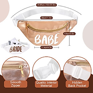 Maitys 45 Pcs Bachelorette Bride Party Favors 7 Sets Bridal Shower Gifts for Bridesmaid Wedding Bride Fanny Pack Sunglasses Scrunchies Pens Cup Sleeve Tattoo Bride Shower Decoration