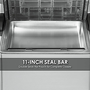 Waring Commercial WCV300 Vacuum Sealer, Silver 2 Gallon Bag Capacity