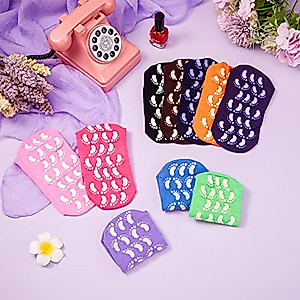 SATINIOR 30 Pairs Non Slip Socks Yoga Socks Multi Style Sport Socks Colorful Hospital Socks for Women Men Yoga Barre