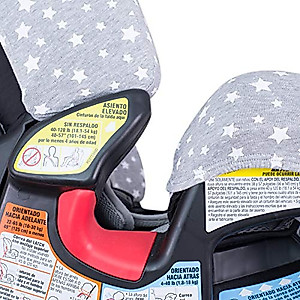 JYOKO Kids Cotton Cover Liner for car seat Compatible with Graco 4Ever DLX 4-in-1 (Cover, White Star)