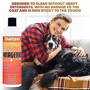 Panagenics | Pet Shampoo - Safe for ALL animals, Unscented, Contains Citrus and Aloe Active Ingredients - 16 ounce bottle