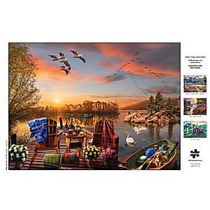 Buffalo Games - Andrew Farley -Breakfast at The Lake - 1000 Piece Jigsaw Puzzle for Adults -Challenging Puzzle Perfect for Game Nights - Finished Size is 26.75 x 19.75