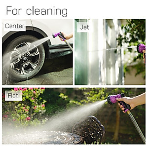 AQUASTAR 7-Pattern Rear Trigger Nozzle(Purple), Spayer Nozzle, Hose Watering Nozzle, Lawns&Garden, Hose Nozzle Spryer, Adjustable 7 watering pattern Nozzle