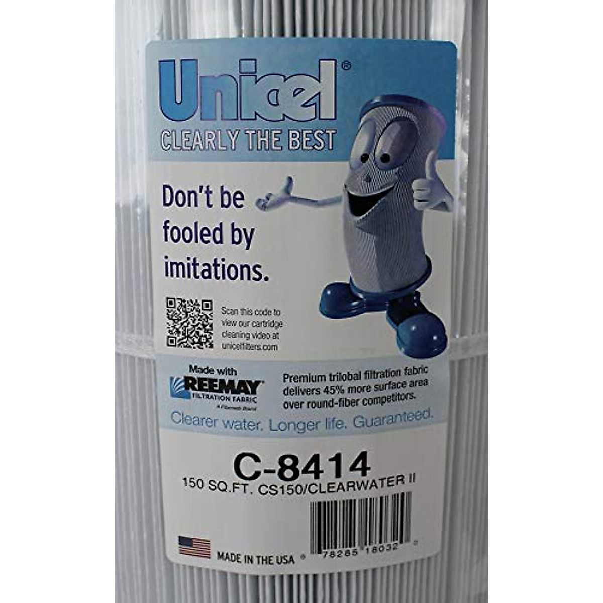 Unicel C-8414 150 Sq. Ft. Swimming Pool and Spa Replacement Filter Cartridge for CS150E, CX150XRE, CX1520RE, R0462300, 817-0150N