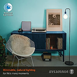 LEDVANCE Sylvania Reduced Eye Strain G25 Globe LED Light Bulb, 40W = 4.5W, 13 Year, Dimmable, Frosted, 5000K, Daylight - 6 Pack (41242)