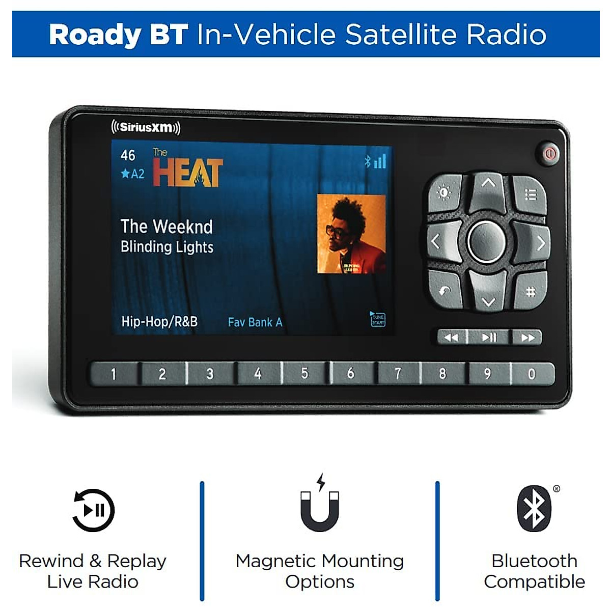 SiriusXM Roady BT Vehicle Satellite Radio - Enjoy SiriusXM Through Your Existing Car Stereo (RoadyBT SXVRBT1)