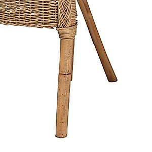 bali & pari Abbey Natural Rattan Dining Chair, One Size