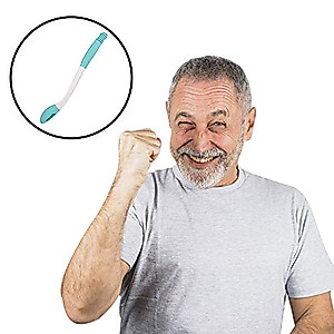 Toilet Paper Aid Wiper Toilet Tissue Aids Tool 15" Long Handle Reach Comfort Bottom Wiper Self Assist Wiping Toilet Aid Self Wipe Helper Assist Holder for Pregnant Elderly Disabled Limited Mobility