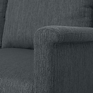 Christopher Knight Home Dupont 3 Seater Sofa, Charcoal + Espresso