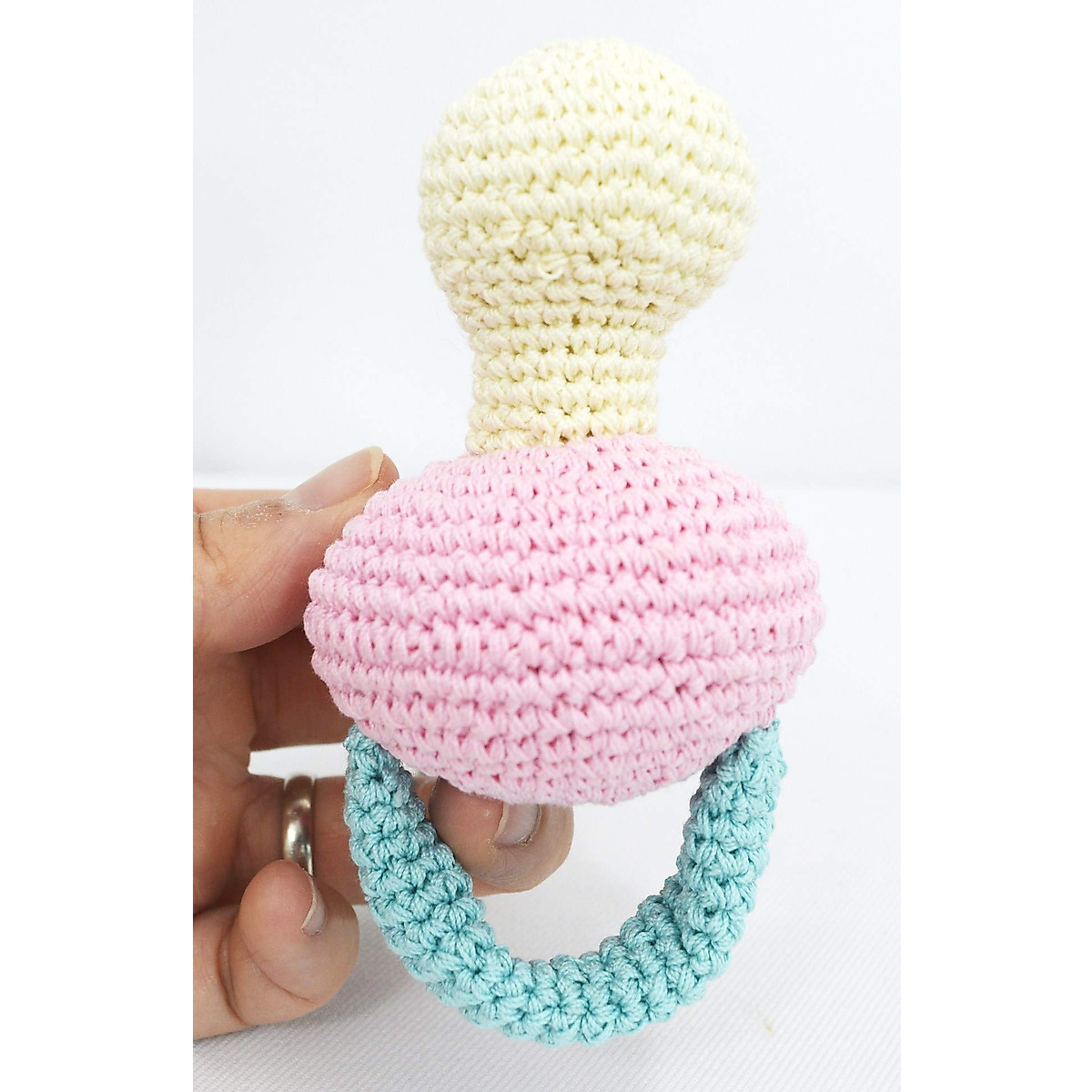 DOGO 100 Dog Teeth Cleaning Cotton Crochet Squeaky Dog Toy for Small Dogs - Pacifier