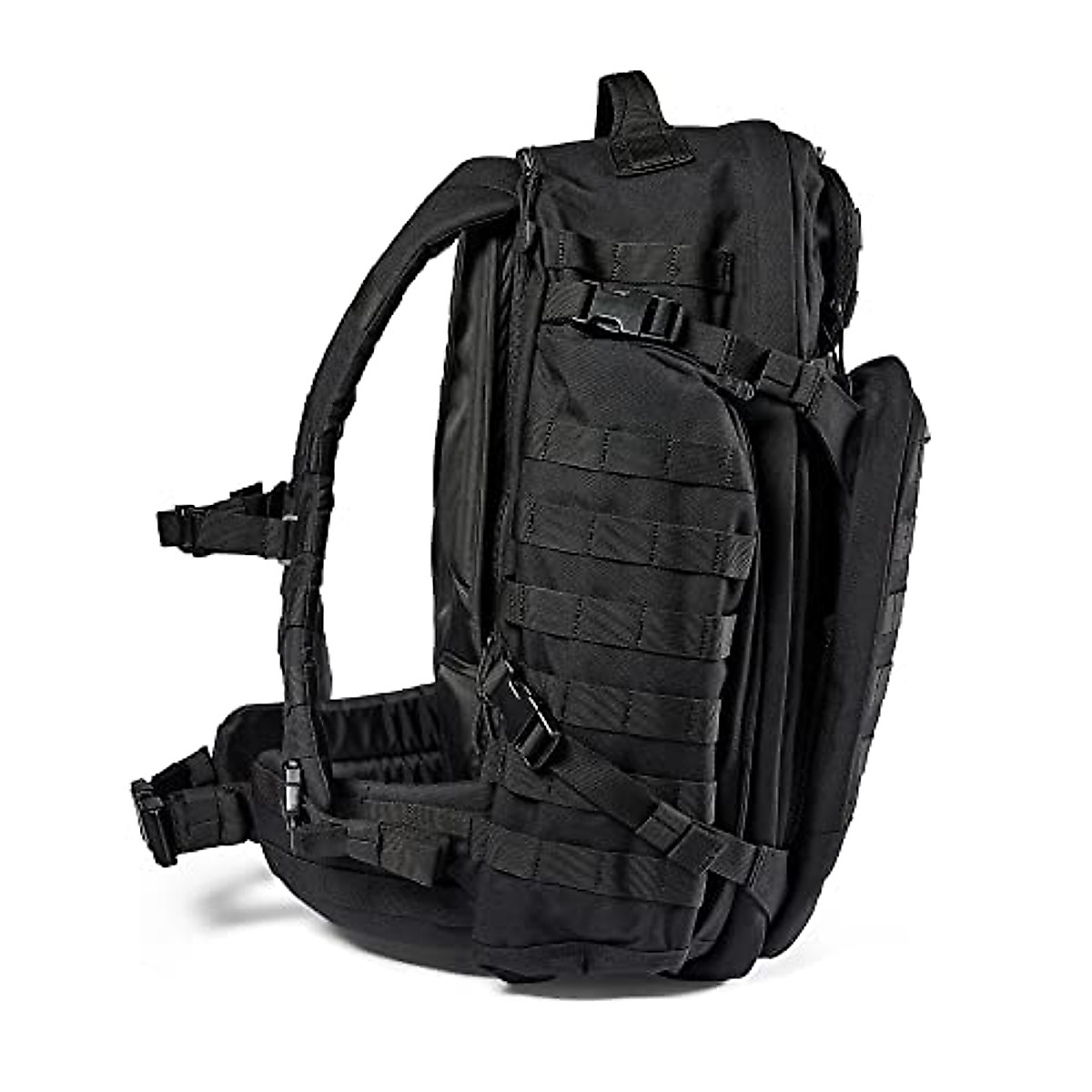 5.11 Tactical Backpack â€“ Rush 72 2.0 â€“ Military Molle Pack, CCW and Laptop Compartment, 55 Liter, Large, Style 56565, Black