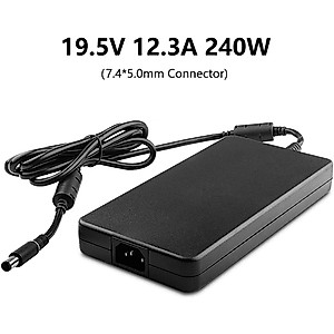 240W Charger for Dell AlienwareM17X M18X X51 13 15 17 R2 R3 R4 R5 Precision 7710 7720 7730 M6400 M6500 M6600 M6700 M6800 Area-51m PA-9E Laptops Power Supply Cord