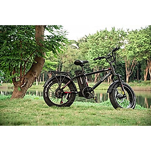 SAMEBIKE 750W Electric Bikes for Adults Up to 65 Miles EBike 4.0" Fat Tire Electric Bike 27 Mph Moped Electric Mountain Bike with 48V 13Ah Battery, Shimano 7 Speed, USB Display