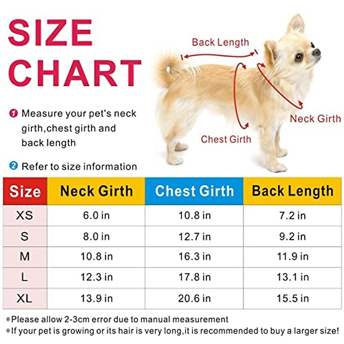 Idepet Pet Dog Cat Coat with Leash Anchor Color Patchwork Padded Puppy Vest Jacket Teddy Chihuahua Costumes Pug Cloth XS S M L (Small, Rose Red)