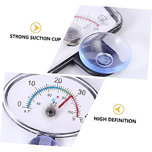BESPORTBLE 4pcs Pointer Thermometer Aquarium Patch Thermometer Dial Thermometer Water Thermometer Fish Thermometer