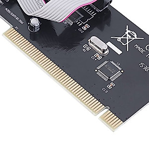 axGear 2 Ports Dual Bidirectional RS-232 DB9 9-pin Serial Port to PCI I/O Card Adapter