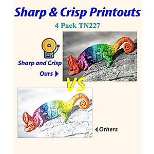 (4-Pack, BK,C,M,Y) ColorPrint Compatible TN227 Toner Cartridge Replacement for Brother TN-227 TN227 TN223 Work with HL-L3210CW HL L3230CDW L3710CDW L3270CDW MFC-L3710CW MFC L3750CDW L3770CDW Printer