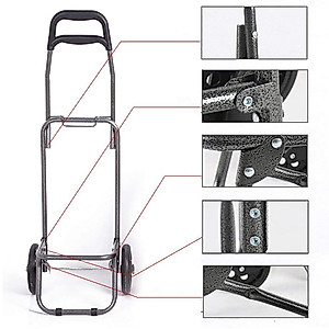 Shopping Trolley on Wheels Multi Function Shopping Cart Travel Elderly Cart Collapsible Portable Cart Luggage Cart Lever Car Trolley Storage Hand Trucks,#3 ,