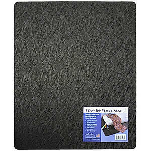 Stay-In-Place Machine Mat - 15" x 18" - Calms Vibration and Dampens Noise. Great for Sewing Machines and Sergers. Made In USA. Black