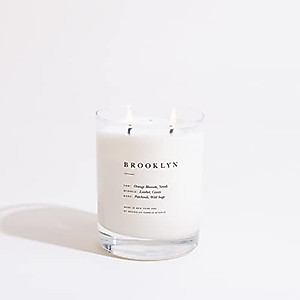 Brooklyn Candle Studio Brooklyn Escapist Candle | Luxury Scented Candle, Vegan Soy Wax, Hand Poured in The USA | 70 Hour Slow Burn Time | 13 oz