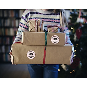 Cute Snap Share with Camera Design Thank You Stickers, Online Retailers Small Business Small Shop Gift Bags Packages Labels Envelopes Stickers, 500 Labels Per Roll