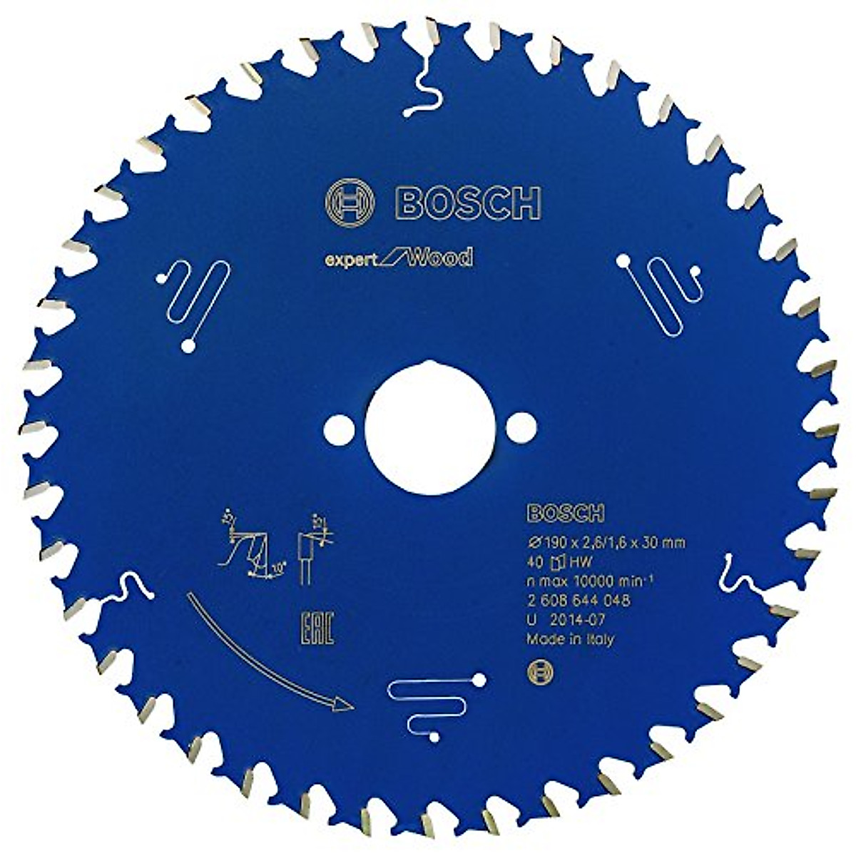 Bosch 2608644048 EXWOH 7.48" x 30mm 40T Circular saw blade Top Precision