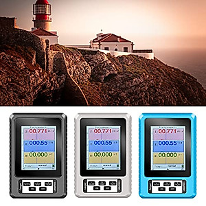 Handheld EMF Meter High Accuracy Digital Display Electromagnetic Field Radiation Detector Nuclear Dose Counter for Industry(White)