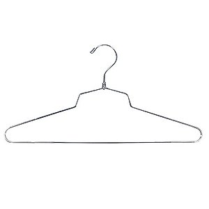NAHANCO SLD-16 Chrome-Plated Shirt/Dress Hanger, 16" (Pack of 100)