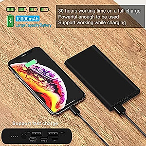 Newwings Hidden Camera, 1080P 10,000mAh Mini Spy Camera Power Bank Portable Nanny Cam Mini Video Recorder Home Security Camera with Gravity Sensor Motion Detection Night Vision