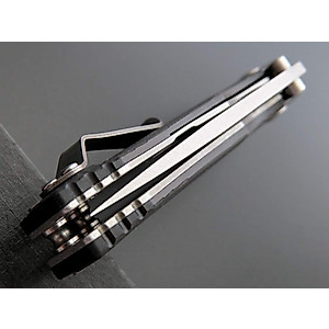 Eafengrow EF32 Folding Knife D2 Steel Blade and G10 Handle Pocket EDC Tool Knife for Working Camping Outdoor Activities(Black)