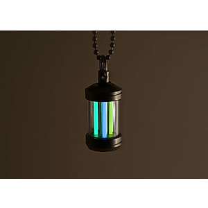 TEC-T323-3W Isotope Reactor Fob - Titanium Tritium Lantern - Accepts 3mm x 23mm Tritium Vials - Camping Accessories - Gifts for Men - Glow in the Dark Keychain Accessories - Survival Gear - Cool Stuff