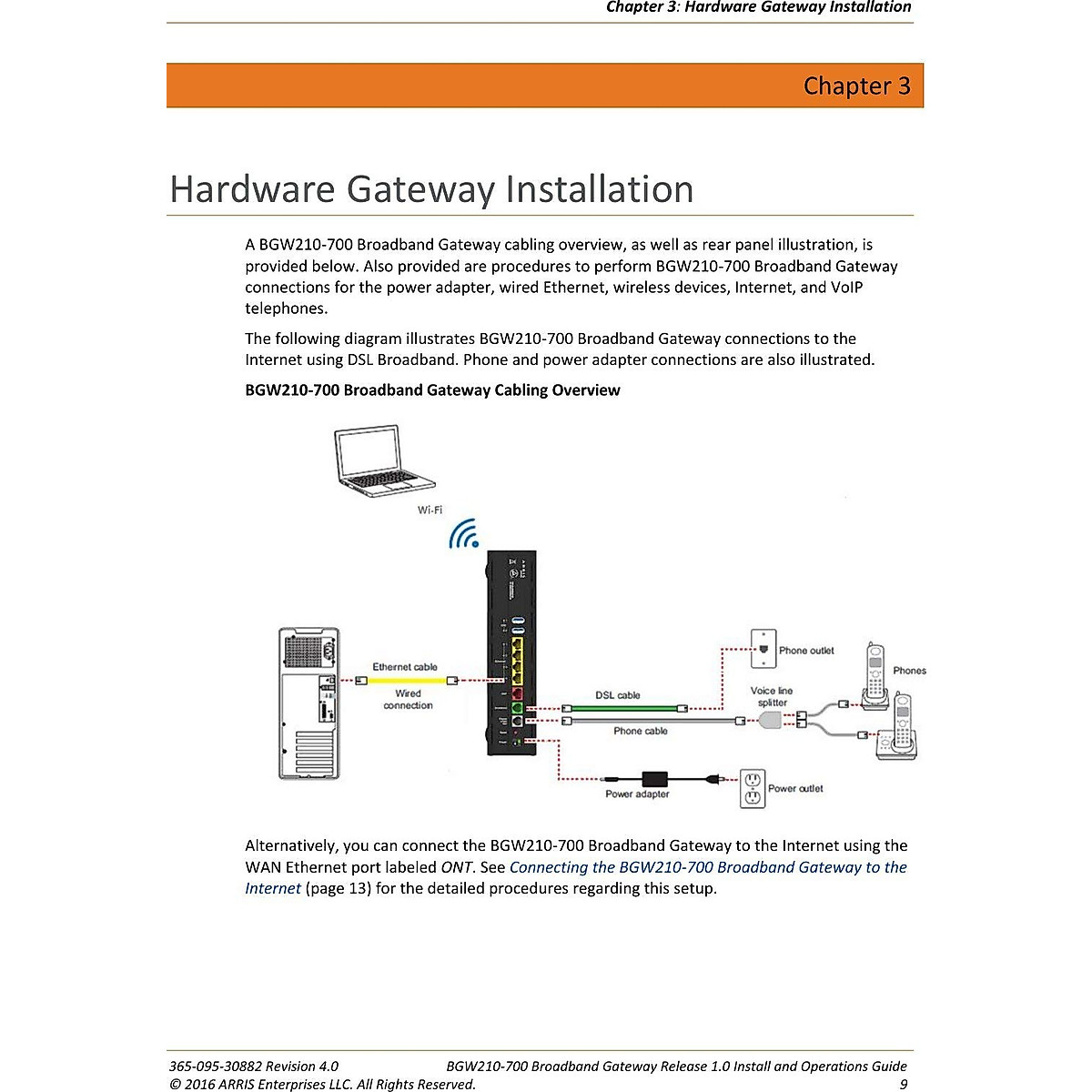 ARRISAT&T Arris BGW210-700 802.11bgnac 400mW Bonded VDSL2 Wireless Voice Gateway 4 x Gigabit Ports (ONT REQUIRED),Black (Renewed)