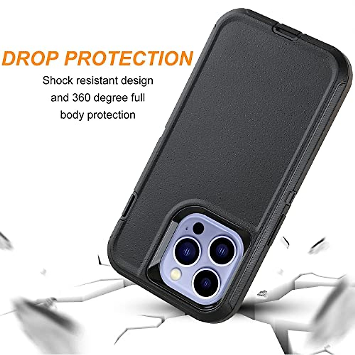 Compatible with iPhone 14 Pro Max Case Heavy Duty Protective Phone Case,Military Grade Full Body Protection Shockproof/Drop Proof Durable Phone Cover for Apple iPhone 14 Pro Max 6.7"