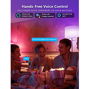 DAYBETTER Smart Light Bulbs, Alexa Light Bulbs, Smart Bulbs that Work with Alexa and Google Assistant, Color Changing Light Bulb, RGBCW WiFi & Bluetooth Dimmable LED Light Bulb, A19 E26 800LM, 10 Pack