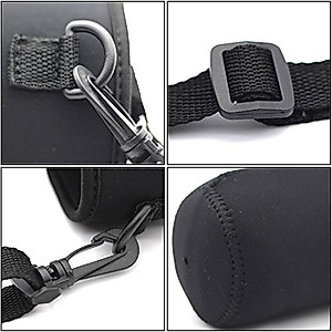 Kvvdi 2 Pack 32 oz Neoprene Glass Water Bottle Cooler Sleeve Insulator 32oz Bottle Cover Holder Carrier with Shoulder Strap