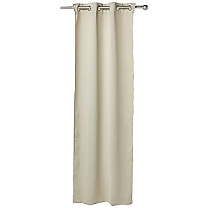 Sun Zero Easton Energy Saving Blackout Grommet Curtain Panel, 40" x 84", Pearl